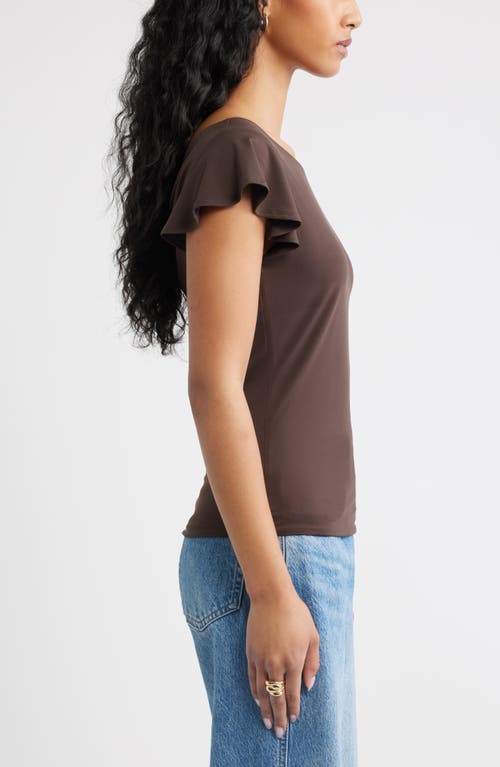 OPEN EDIT Open Edit Flutter Sleeve Top